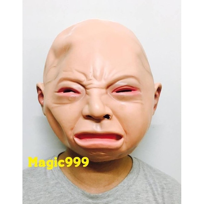 [MAGIC 999]整人 搞笑面具 頭套 乳膠材質 超喜感 小孩 囝仔 嬰兒臉 娃娃臉 哭臉娃 | 蝦皮購物