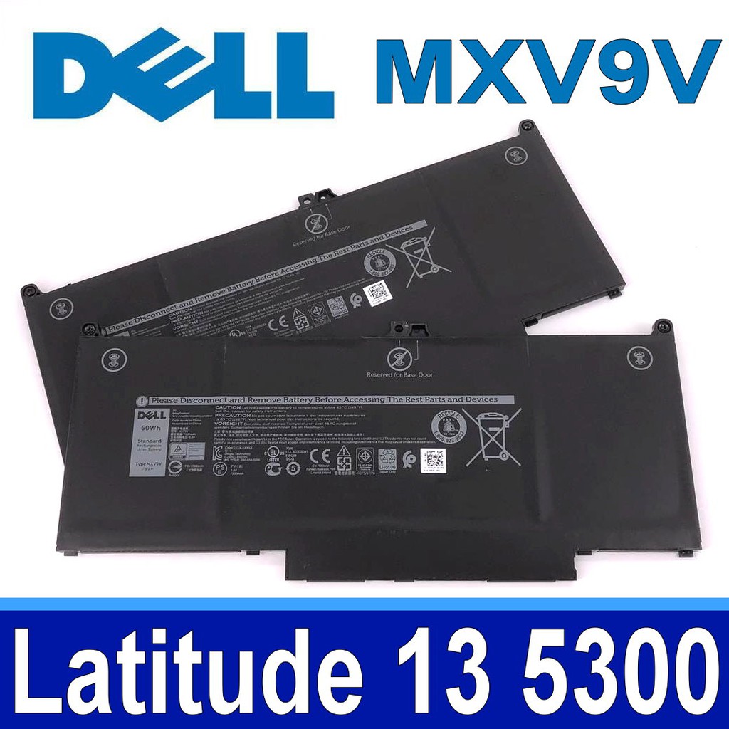 DELL MXV9V 4芯 原廠電池 Latitude 13 5300 P96G P97G P99G 0G74G | 蝦皮購物