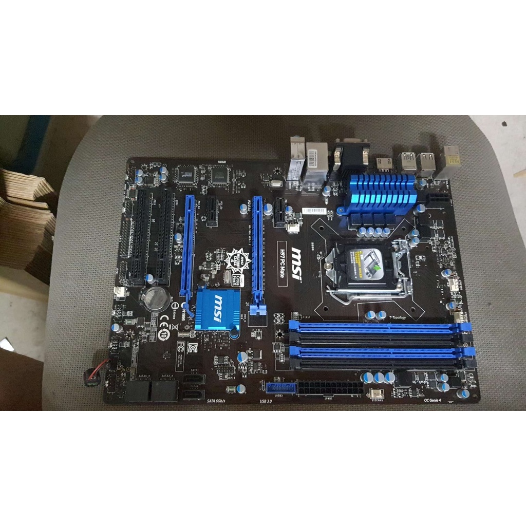 含稅 微星 H97 PC Mate 沒檔板 DDR3 1150腳位 保固一個月 06M731 | 蝦皮購物