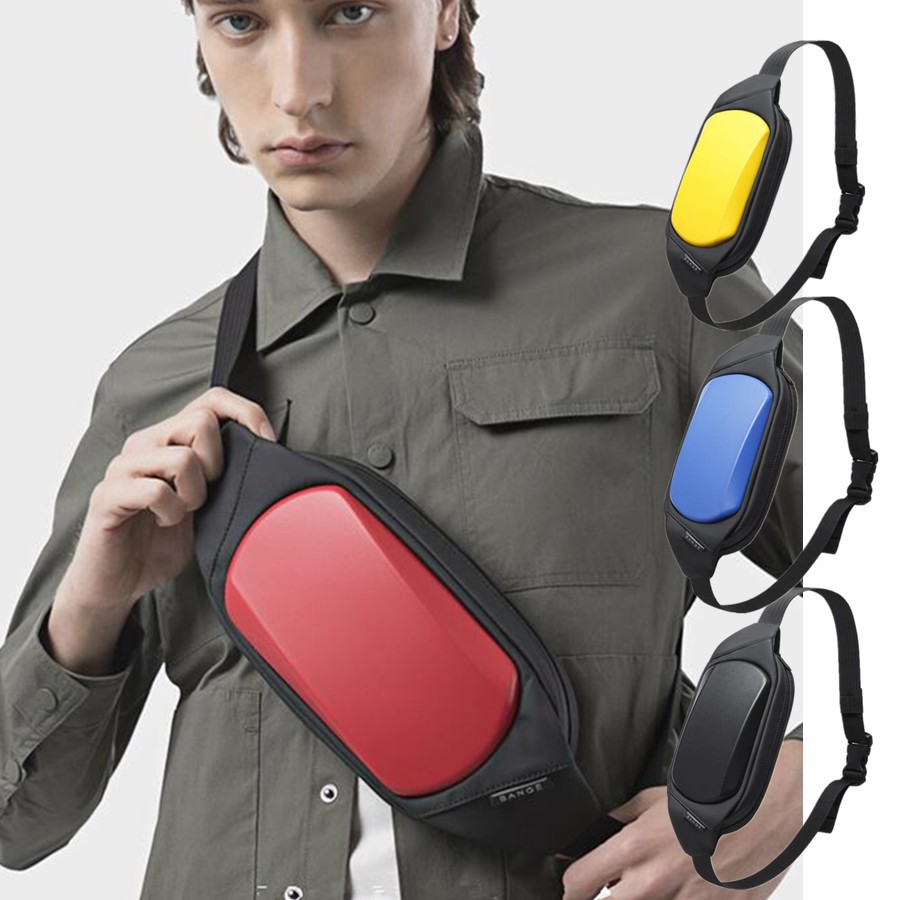 【台灣出貨+超取免運】新款胸包男士硬殼單肩包 Hard shell shoulder bag | 蝦皮購物