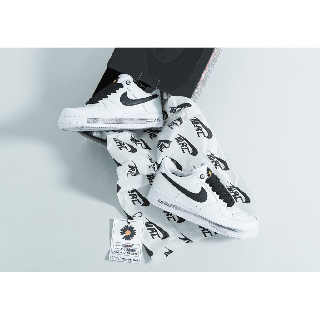 S.G Peaceminusone X NIKE AIR FORCE 1 DD3223-100 白黑 權志龍 GD | 蝦皮購物