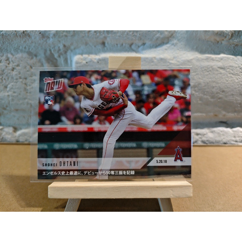 2018 Topps Now Shohei Ohtani 大谷翔平 新人 RC - 5/20 天使隊史最快50K 日文版 | 蝦皮購物