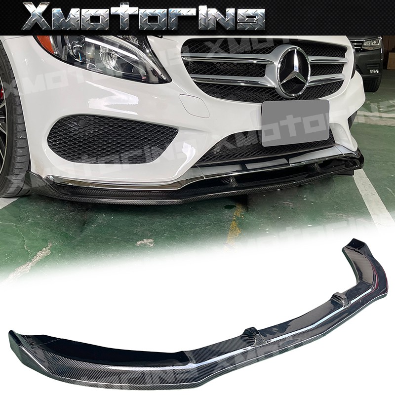 XM碳纖維精品 BENZ 賓士 W205 S205 C205 C300 C250 C43 AMG專用 碳纖維下巴 R款 | 蝦皮購物