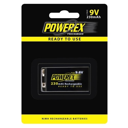 含稅【晨風社】POWEREX 9V (9.6V) 230mAh 低自放 鎳氫 充電池 | 蝦皮購物