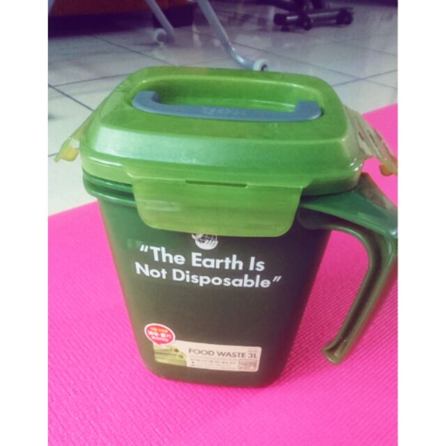 韓國Lock&Lock PP密封式廚餘回收桶 廚餘桶 FOOD WASTE 3L | 蝦皮購物