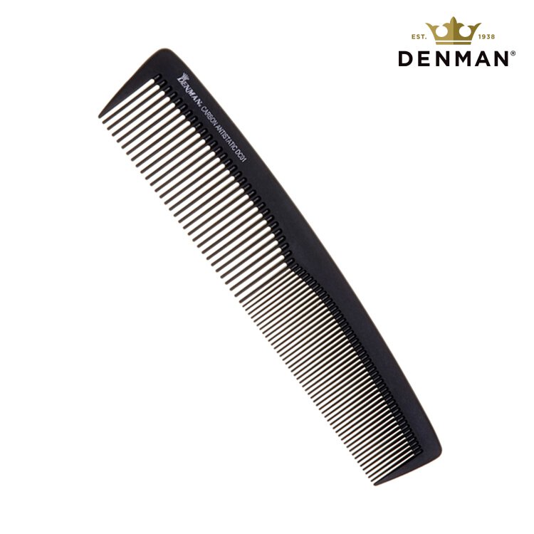 Denman Dc01 防靜電碳纖維扁梳「油頭梳子抗靜電油頭梳 排梳雙齒梳靜電梳 剪髮梳順髮梳扁梳子 寬梳寬齒梳瀏海梳」 | 蝦皮購物