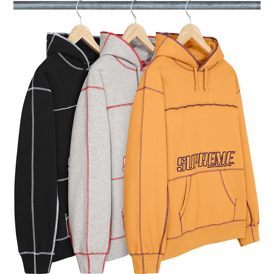 【紐約范特西】預購 SUPREME SS22 Coverstitch Hooded Sweatshirt | 蝦皮購物