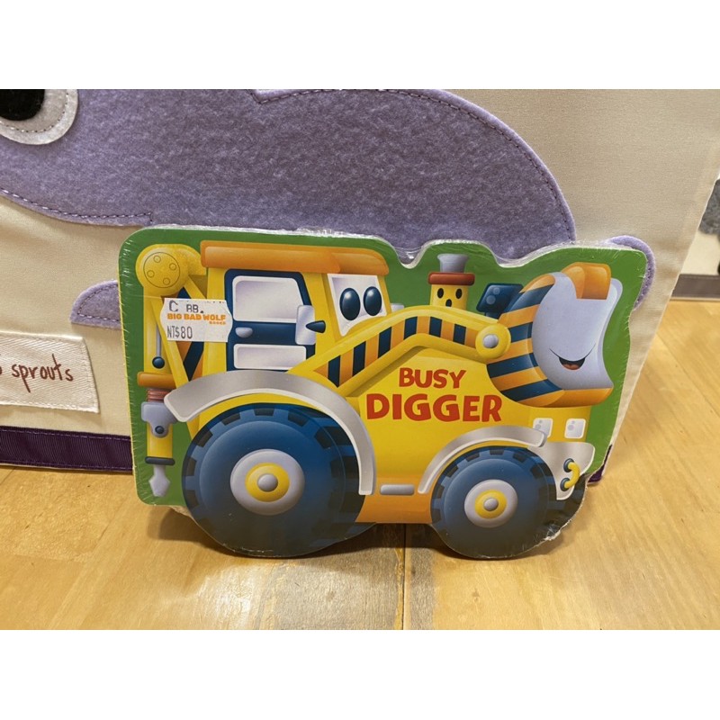 (現貨)(全新)大野狼 英文 童書Busy Digger 造型書 代購 | 蝦皮購物