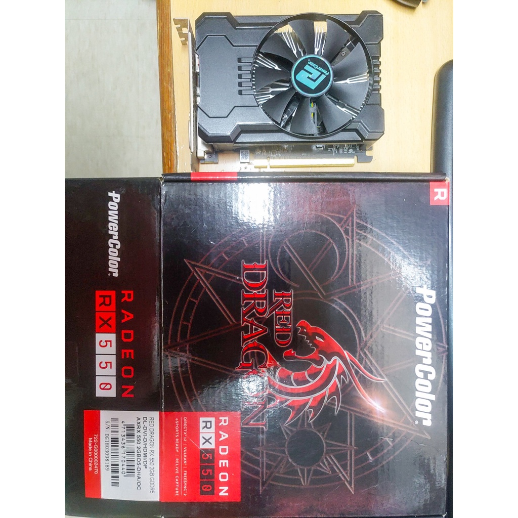 撼訊 powercolor RX 550 Red Dragon 2GB GDDR5 128bit PCI-E圖形加速卡 | 蝦皮購物