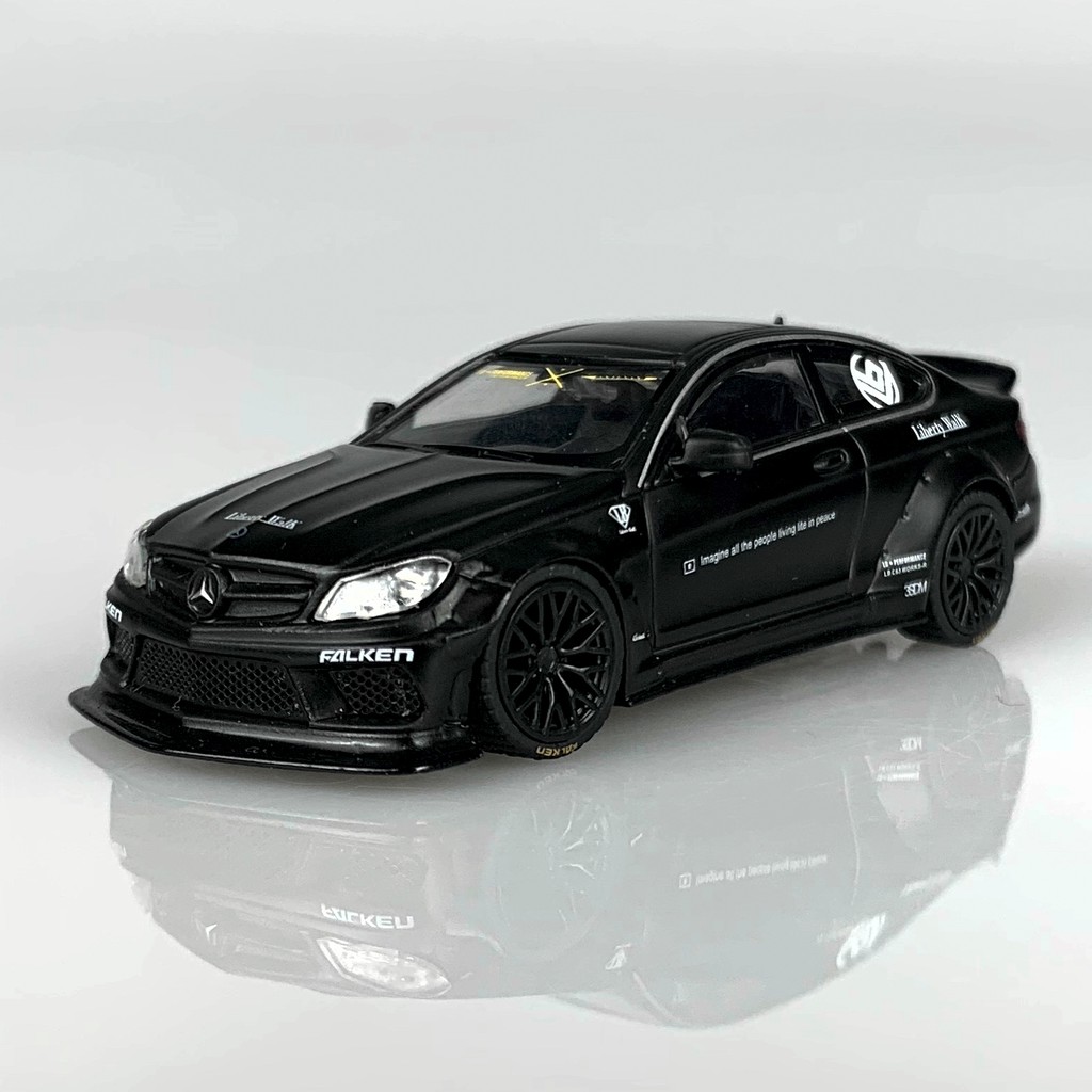 【模例】KJ Miniatures 1/64 LBWK Mercedes-Benz C63 Coupe 消光黑 | 蝦皮購物