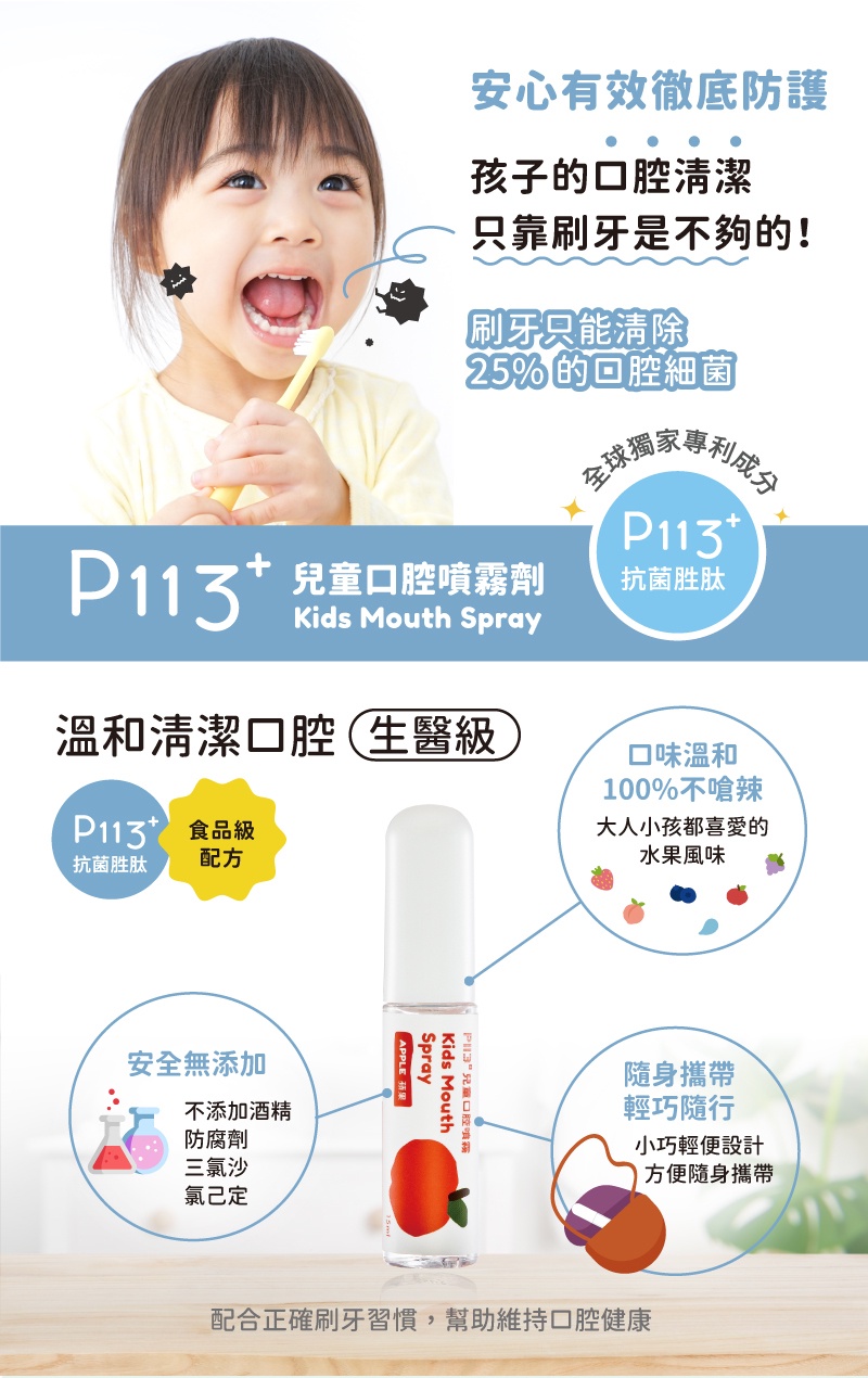 oh care 歐克威爾 兒童口腔噴霧劑 口腔噴霧 P113+ 兒童護齒噴劑 口腔清新噴霧15ml/入 [限時促銷] | 蝦皮購物