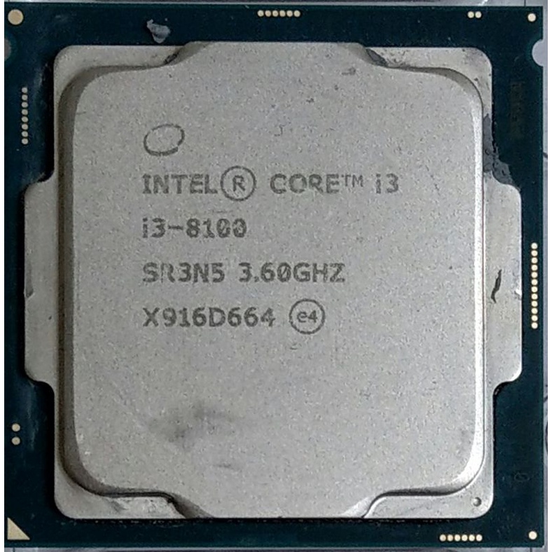 Intel core 八代/九代 i3-8100 9100F (1151) CPU 附風扇 | 蝦皮購物