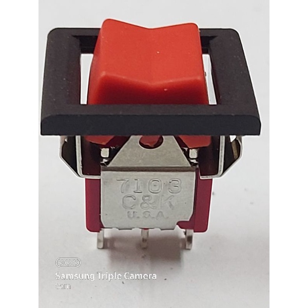 美國C&K 7103 翹板開關 3P3段 坎入式 焊線 | 蝦皮購物