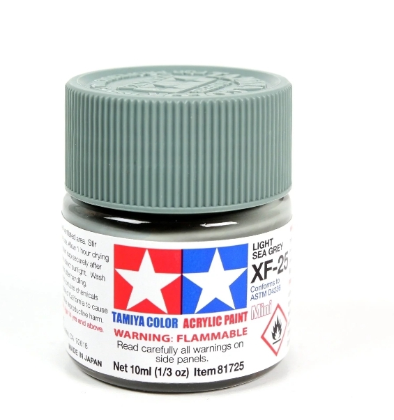 弘萬吉 TAMIYA 田宮 水性壓克力漆 XF-25 消光淺海灰 10ml 貨號XF25 | 蝦皮購物