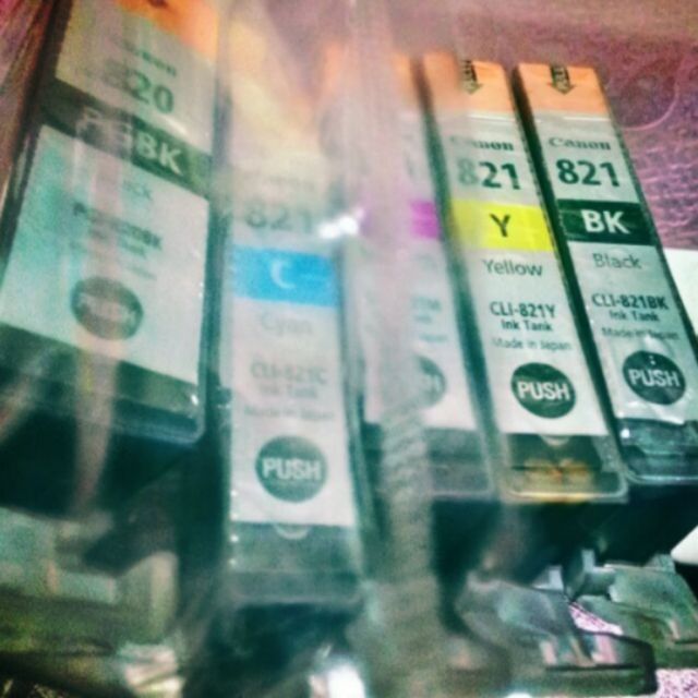 CANON PGI-820+821二黑三彩原廠裸裝墨水匣組 | 蝦皮購物