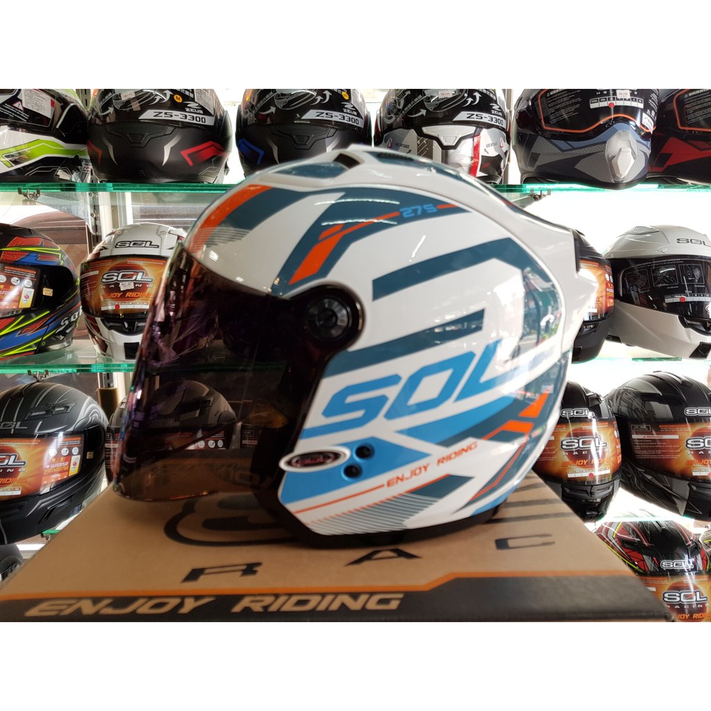 頭等大事 ☛免運│SOL│天際│獨角獸│星艦│素色│通勤族騎士帽│3/4罩│安全帽│27S☛免費代裝藍芽耳機 | 蝦皮購物