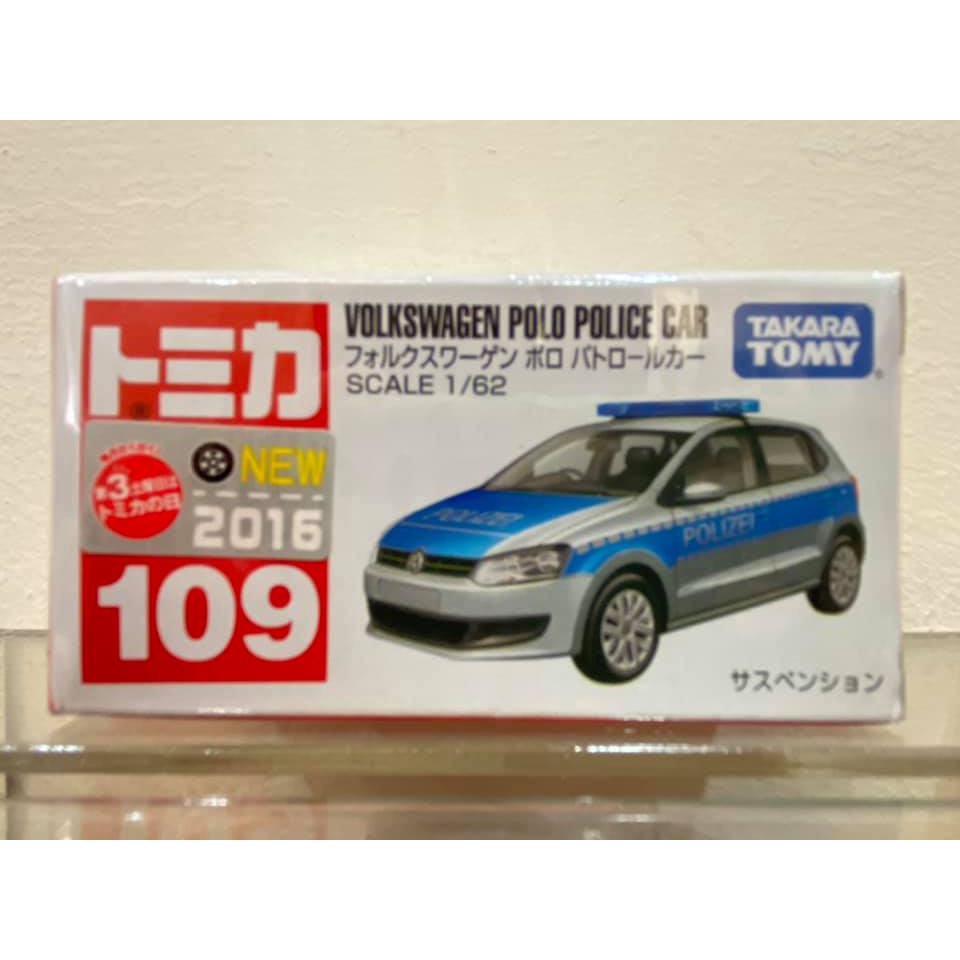 Tomica - 109 - 全新未拆 - 絕版 - VOLKSWAGEN POLO POLICE CAR 福斯警車 | 蝦皮購物