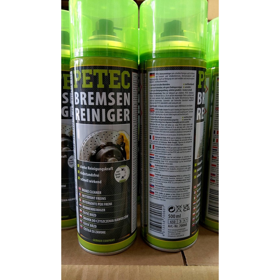 PETEC 煞車盤清潔劑 500ml 德國進口 (編號:70060) bremsenreiniger | 蝦皮購物