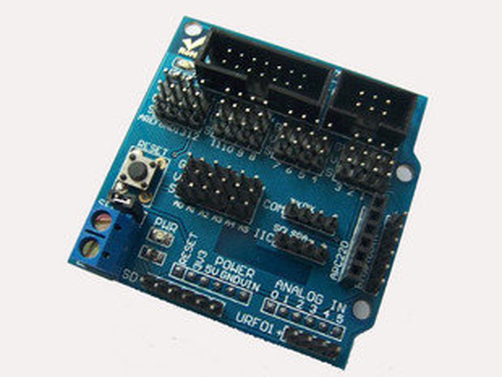 傳感器擴展板 電子積木 Arduino Sensor Shield V5.0 機器人配件(E010) | 蝦皮購物