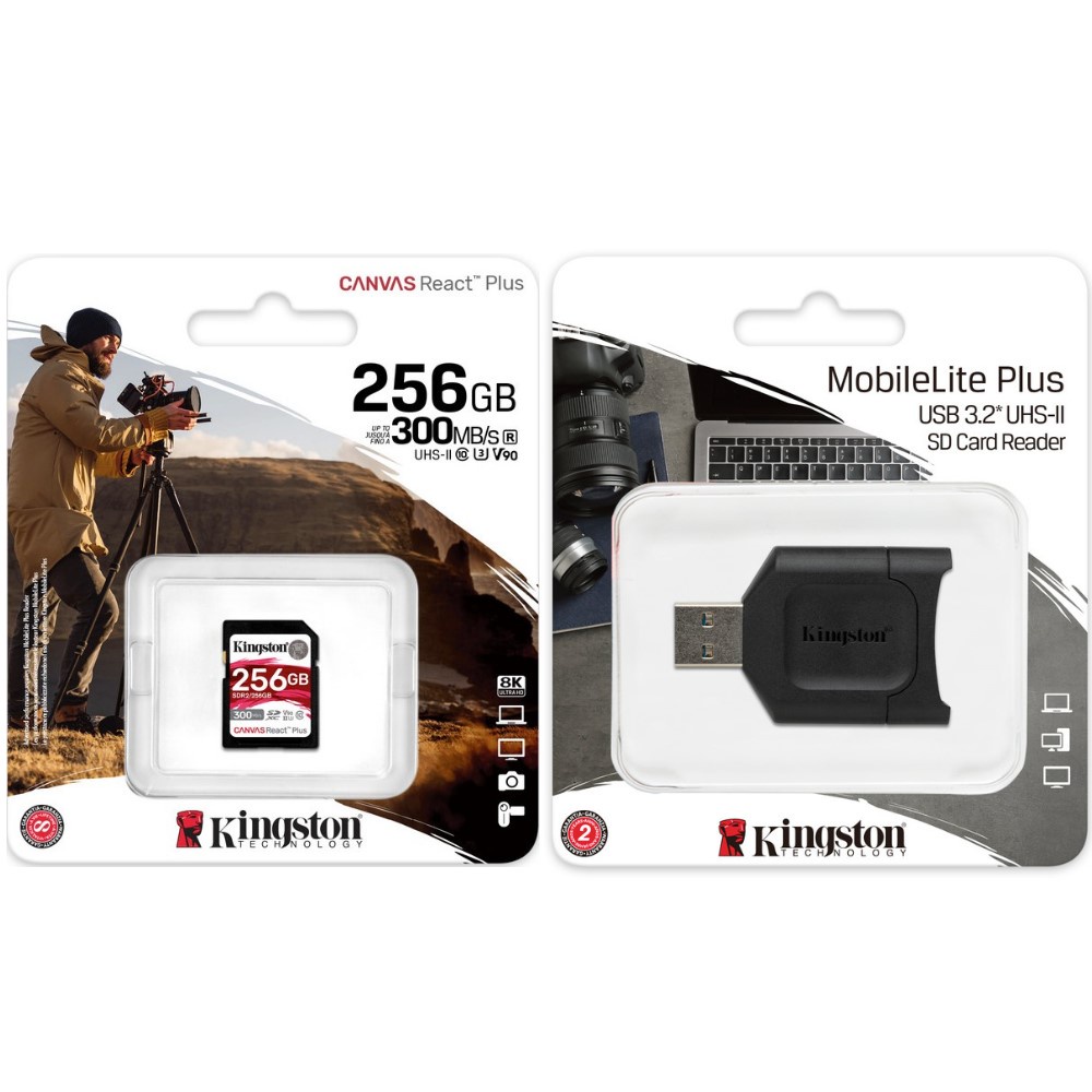 金士頓 MLPR2 256GB CANVAS REACT PLUS SDXC 256G 記憶卡 UHS-II V90 | 蝦皮購物