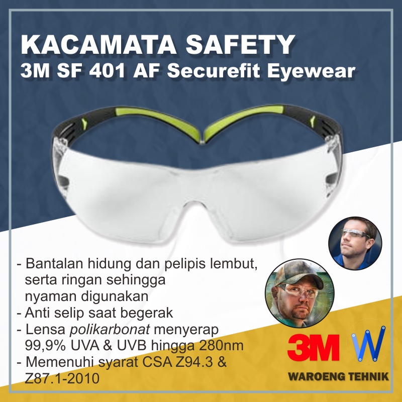 MATA 3M 安全眼鏡 Securefit 眼鏡 SF401AF 透明一種尺寸適合 | 蝦皮購物