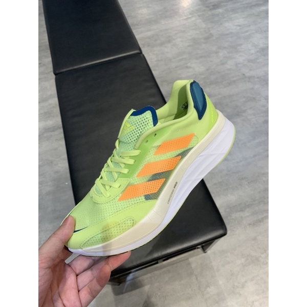 ADIDAS ADIZERO BOSTON 10 螢光綠 橘 慢跑鞋 男鞋 GY0927 | 蝦皮購物