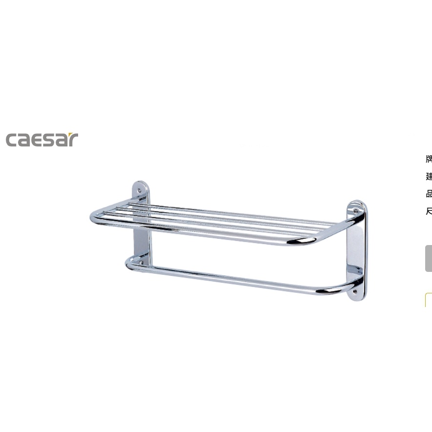 Q855B 置物毛巾架 304不鏽鋼 CAESAR | 蝦皮購物