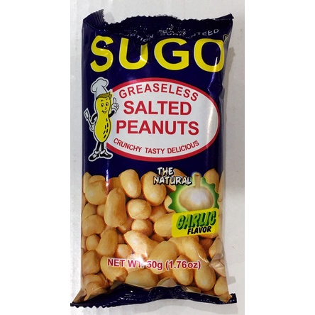 菲律賓🇵🇭SUGO Salted Peanuts Garlic/Hot&spicy 花生 | 蝦皮購物