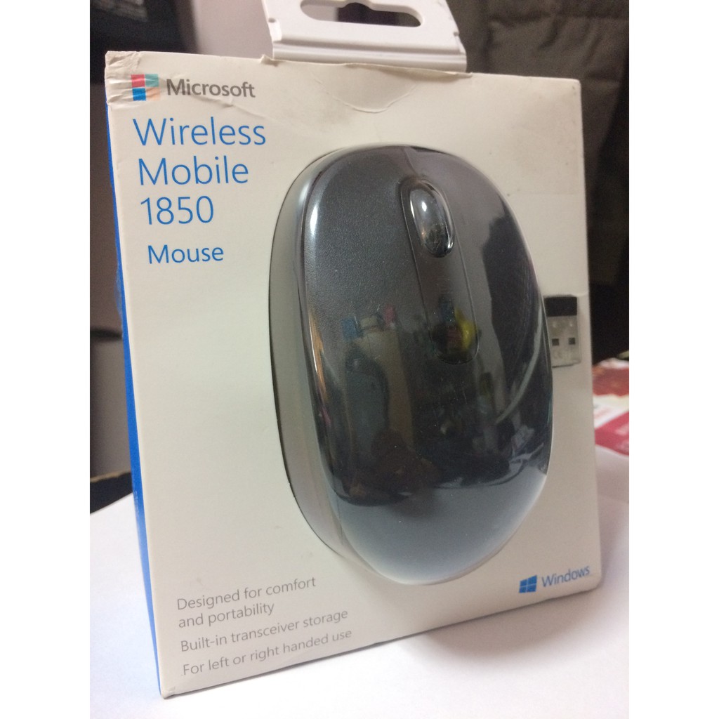 [微軟 Microsoft] 無線行動滑鼠1850 黑(二手-八成新)(桃園可面交) | 蝦皮購物