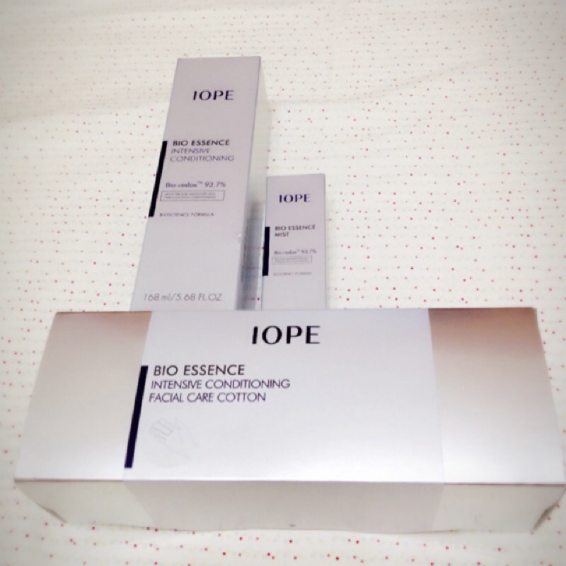 韓國帶回IOPE BIO ESSENCE 三日奇蹟青春活顏精粹 神仙水 168ml+30ml+專用化妝棉 Bio-redox 93.7% | 蝦皮購物