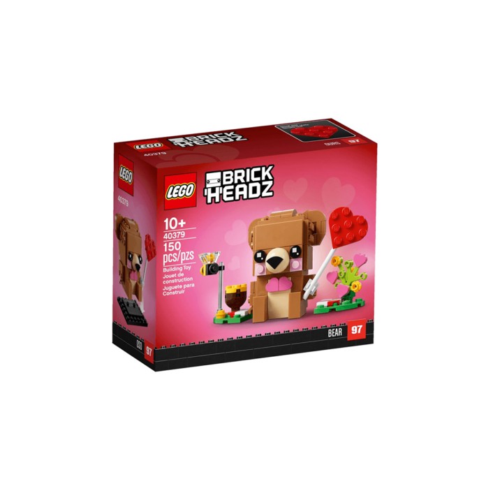 【積木樂園】樂高 LEGO 40379 BrickHeadz 情人節 愛心熊熊 BEAR | 蝦皮購物