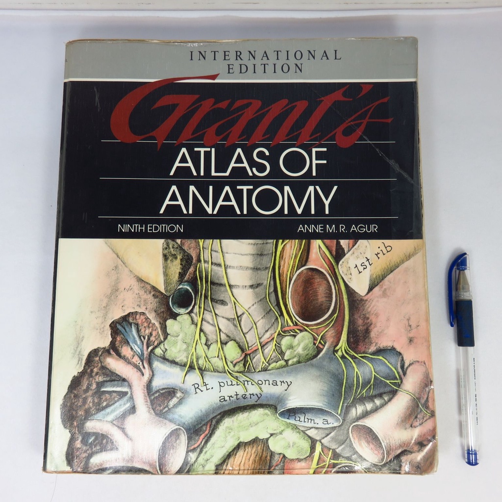 【綠鈕二手書店】＜Grant's Atlas of Anatomy 解剖學，9E (原文書，書有摺痕和蓋章，有寫字)＞－ | 蝦皮購物