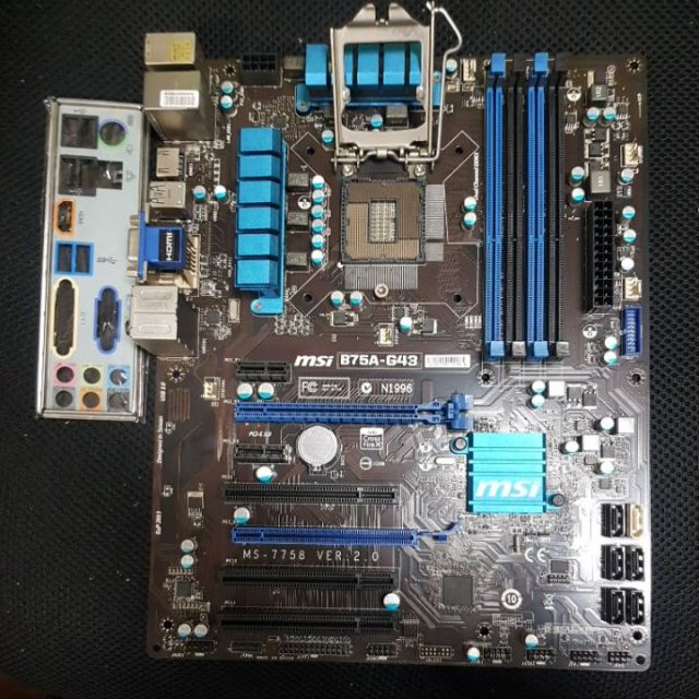 微星B75-G43主機板 LGA1155腳位 | 蝦皮購物