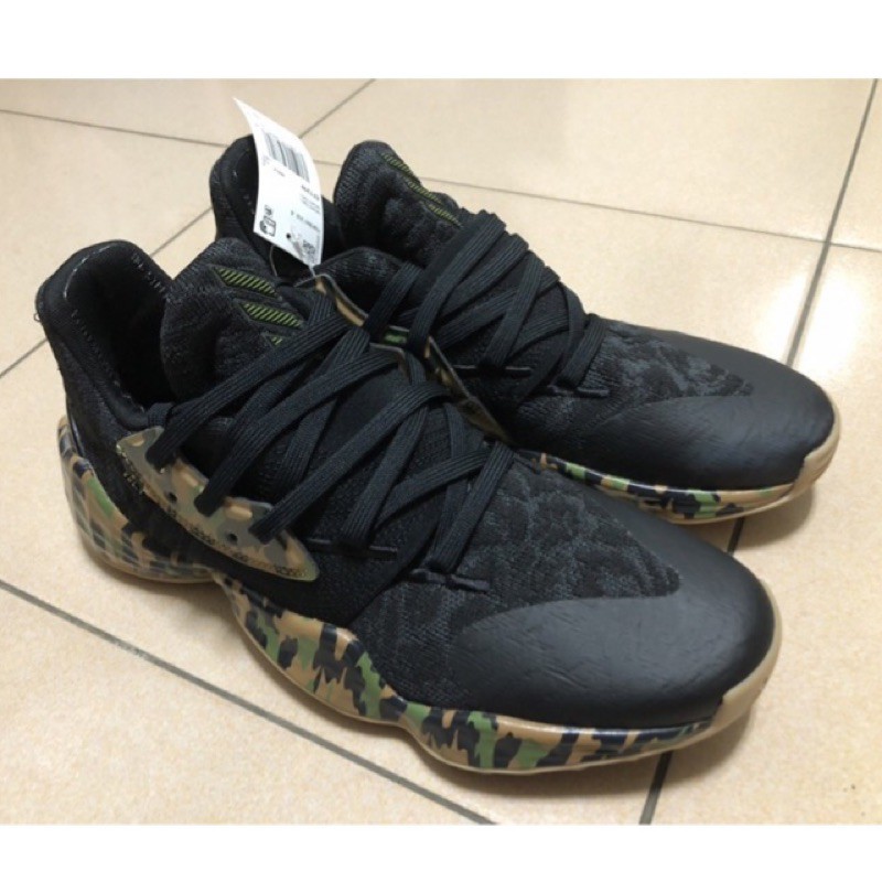 籃球你喜歡嗎？adidas Harden Vol.4 EF1259 大鬍子 Harden4 籃球鞋 哈登4代 迷彩 黑 | 蝦皮購物