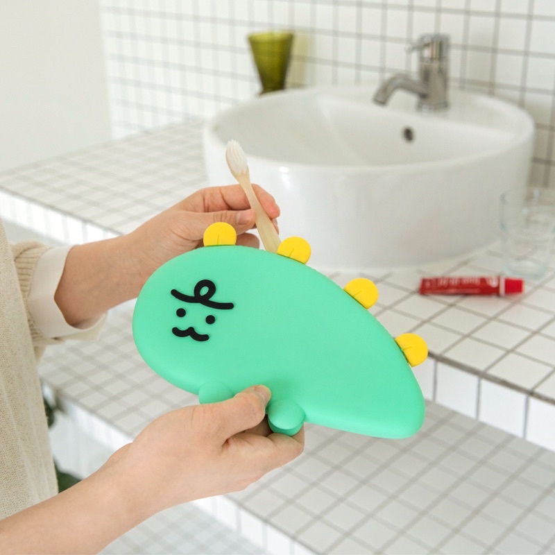 現貨🇰🇷韓國KAKAO FRIENDS 🇰🇷 NINIZ JORDY 小恐龍矽膠筆袋 收納包 | 蝦皮購物