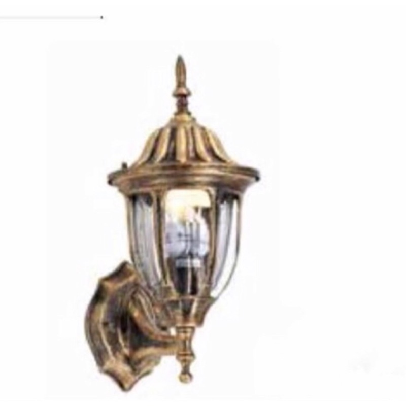 （麥電火）戶外 壁燈 庭園燈 防水 刷金色 E27 歐風 OD-2074 OD-2076 | 蝦皮購物