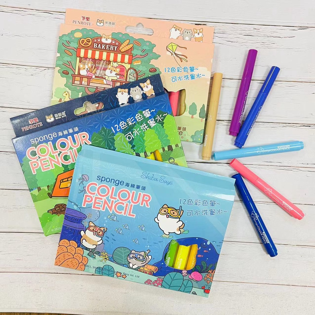 筆樂PENROTE★柴語錄12色海綿頭彩色筆【正版"獨家"授權】DPG6125 | 蝦皮購物