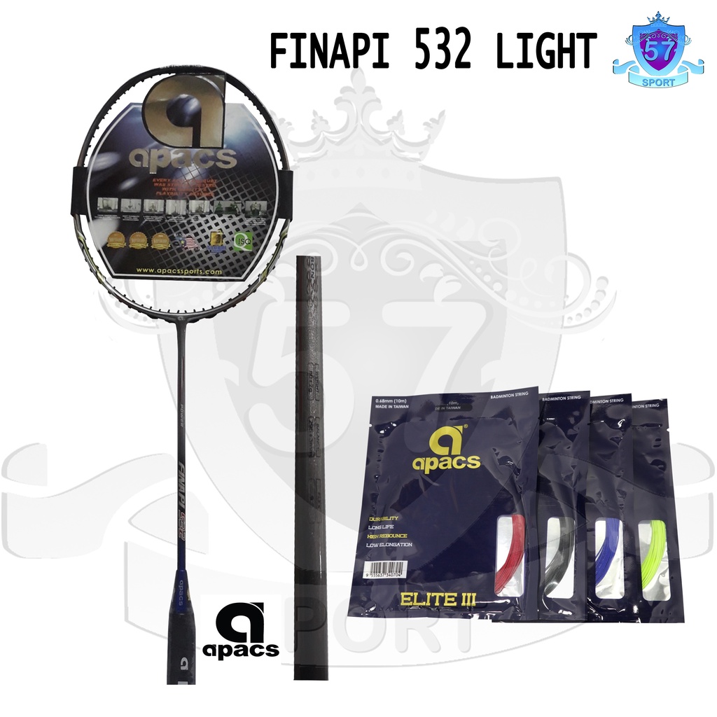 Apacs Finapi 532 輕型球拍獎勵線 | 蝦皮購物