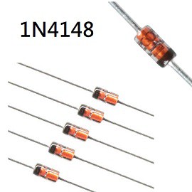 1N4148二極體 DO-35通孔式 100V 200mA (DC) 二極管-100入/包(含稅)品牌ON【佑齊企業】 | 蝦皮購物