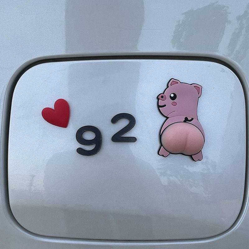 3D貼紙 卡通貼紙 立體貼紙 汽車油箱蓋貼紙 車身貼紙 創意個性 92/95/98貼 加油貼紙 蠟筆小新貼紙 | 蝦皮購物