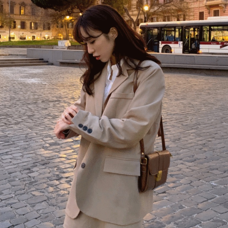 98doci 98度c 正韓貨韓國網拍米色質感西裝外套*穿過兩次 | 蝦皮購物