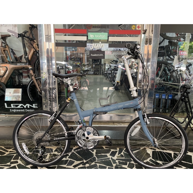 （J.J.Bike) KHS 功學社 T3F 451 灰藍 30速系統 折疊車 shimano tiagra | 蝦皮購物