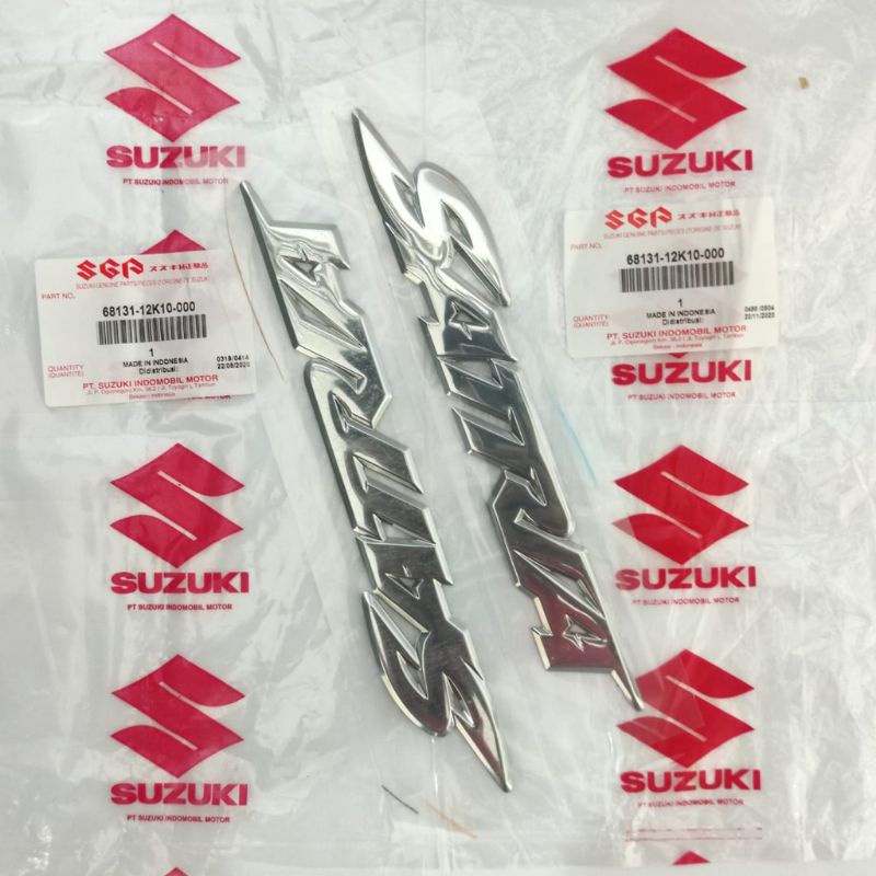 100%原裝 LOGO EMBLEM BODY 書寫 SUZUKI SATRIA FU FI 原裝 SGP 注塑 | 蝦皮購物