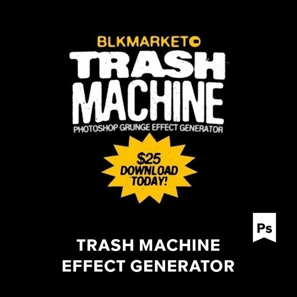 PS | Trash Machine Effect Generator 汙跡墨漬效果套件.A2020020501 | 蝦皮購物