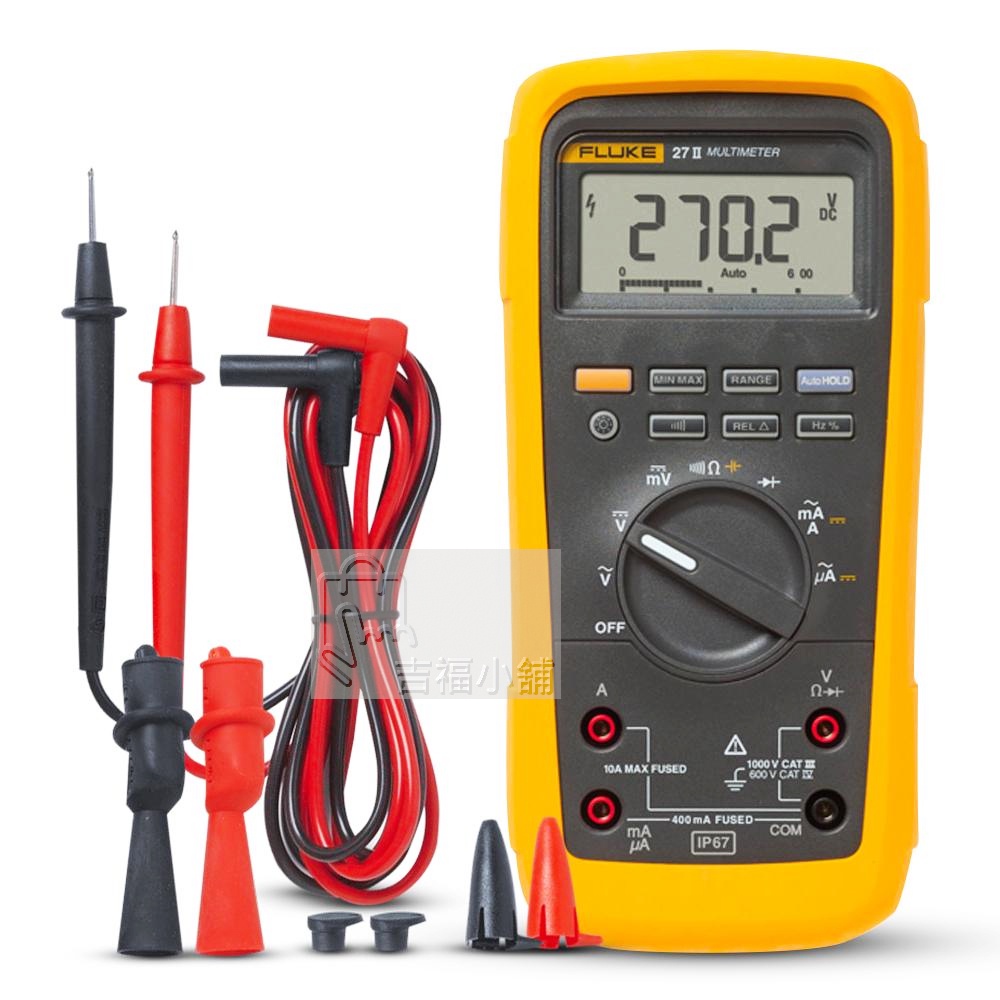 原廠現貨(Fluke 27-II) Fluke 27-II 防水 防塵 工業萬用表 安捷電子 | 蝦皮購物