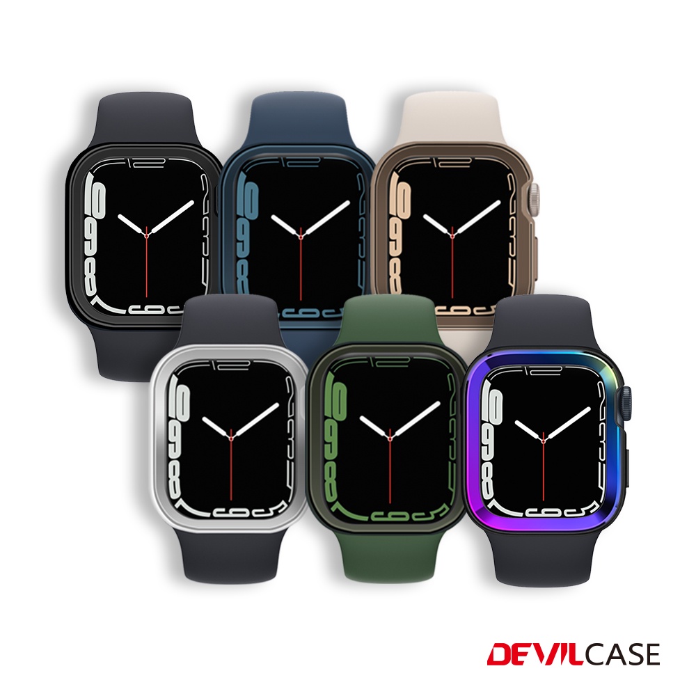 DEVILCASE Apple Watch Series 7/8/9 (45mm) 保護殼 斜面款-6色 | 蝦皮購物
