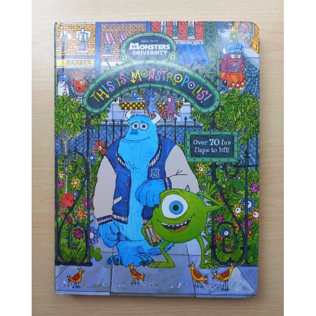 Disney Pixar Monsters University This is monstropolis!怪獸大學翻翻 | 蝦皮購物