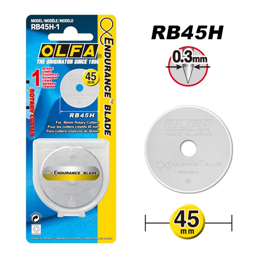 +富福里+日本 OLFA 超耐久拼布刀片RB45H-1 圓規刀 刀片 RB45 刀片2倍使用時間45mm | 蝦皮購物
