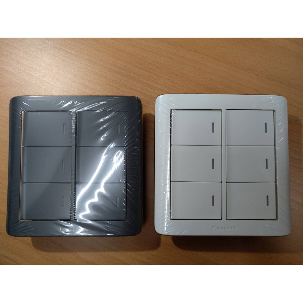 【電材品】RISNA開關，含稅國際牌5652W，WTRF5652W，WTRF5652H六開(三開*2)，六開含蓋 | 蝦皮購物