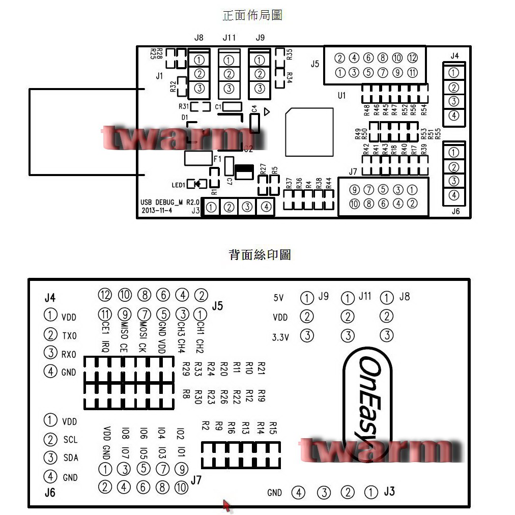 USB 轉 UART、I2C、SPI 模組 (帶4路ADC,4路PWM,8數字IO及nRF2401測試軟件) | 蝦皮購物
